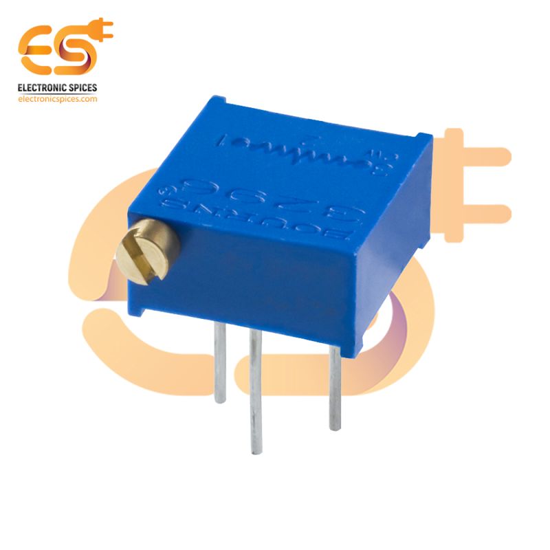 1k Ohm 0.5W Trimmer Potentiometer - 3296P-1-102 | Through-Hole PC Pin ...