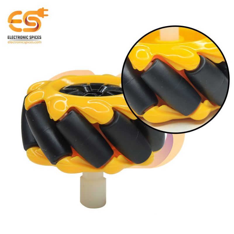 48mm x 25mm Smart Robot Car Omni-Directional Mecanum Wheel - Pack of 4 ...