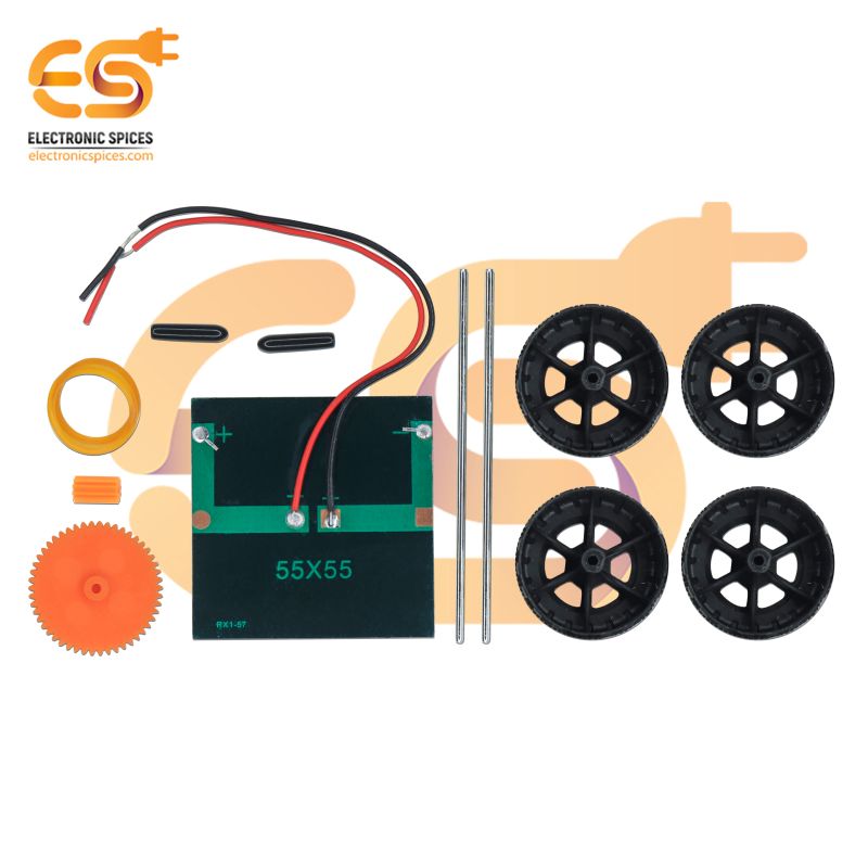 STEM Educational DIY Wooden Assembly Solar Car Kit | Electronic Spices”