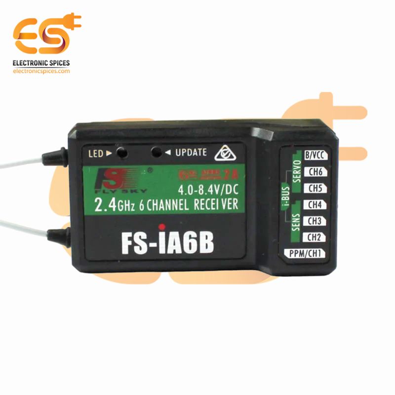 Buy FS-IA6B 2.4GHz 6-Channel Receiver with PPM & iBus Port - Reliable & Versatile
