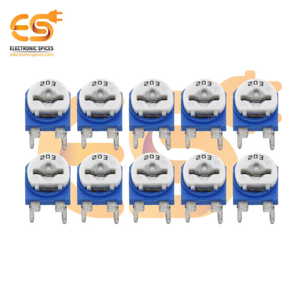 Buy 20K ohm ( Ω ) vertical preset variable resistors pack of 20