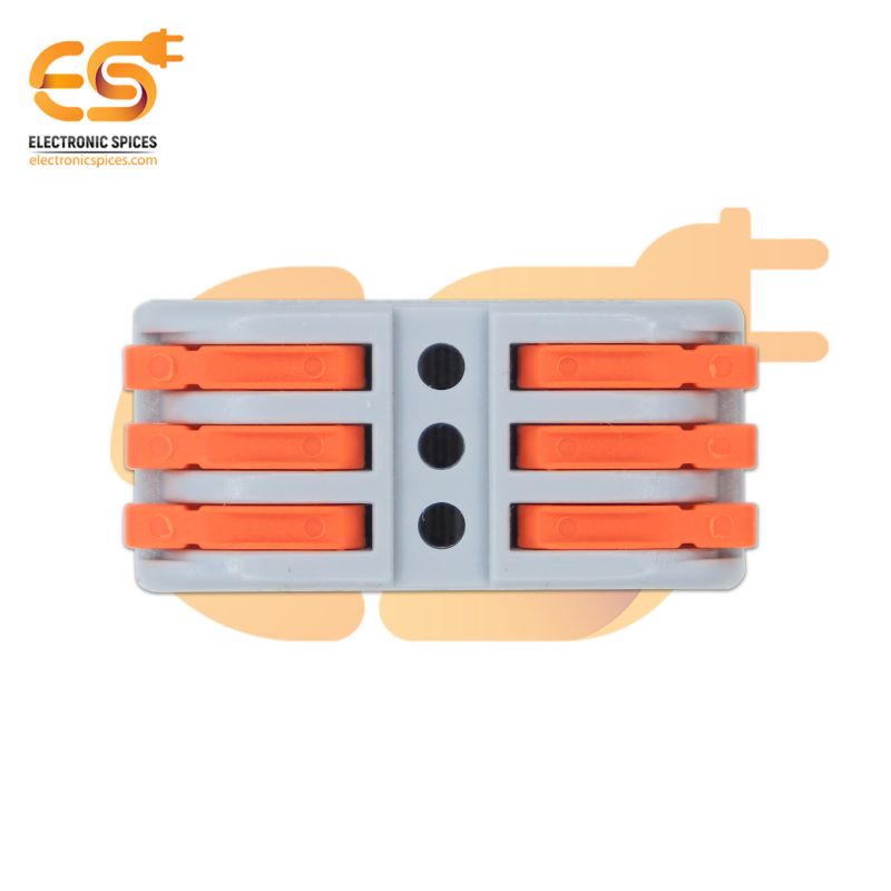KV313 32A 600V 3 inline Wire 12Awg Terminal Block Splicing Lever Wire ...