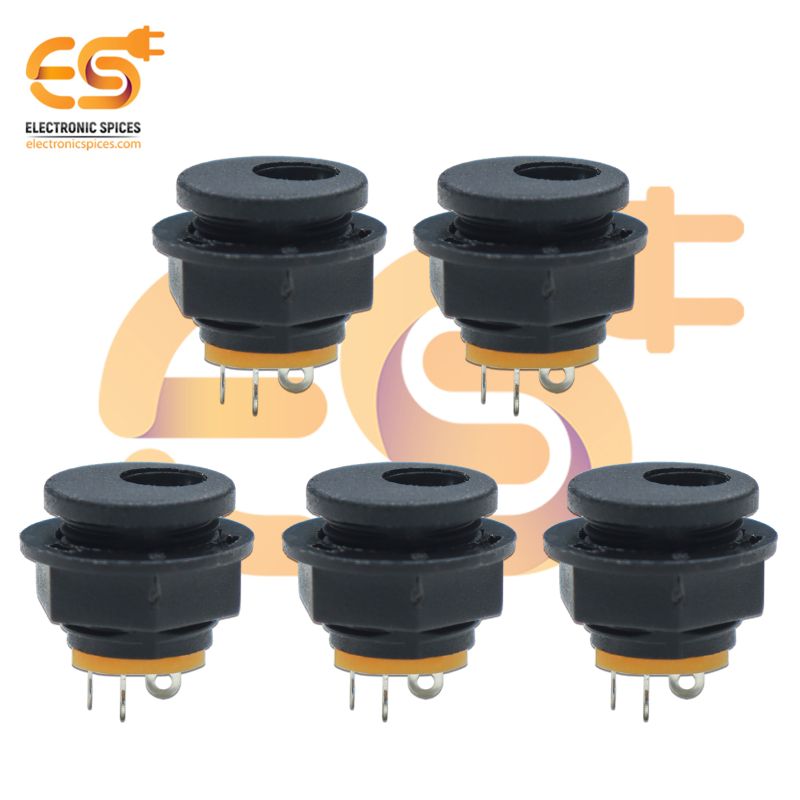 Buy 5.5mm * 2.1mm 3- Pin Female Jack Dc Power Connector | Electronicspices