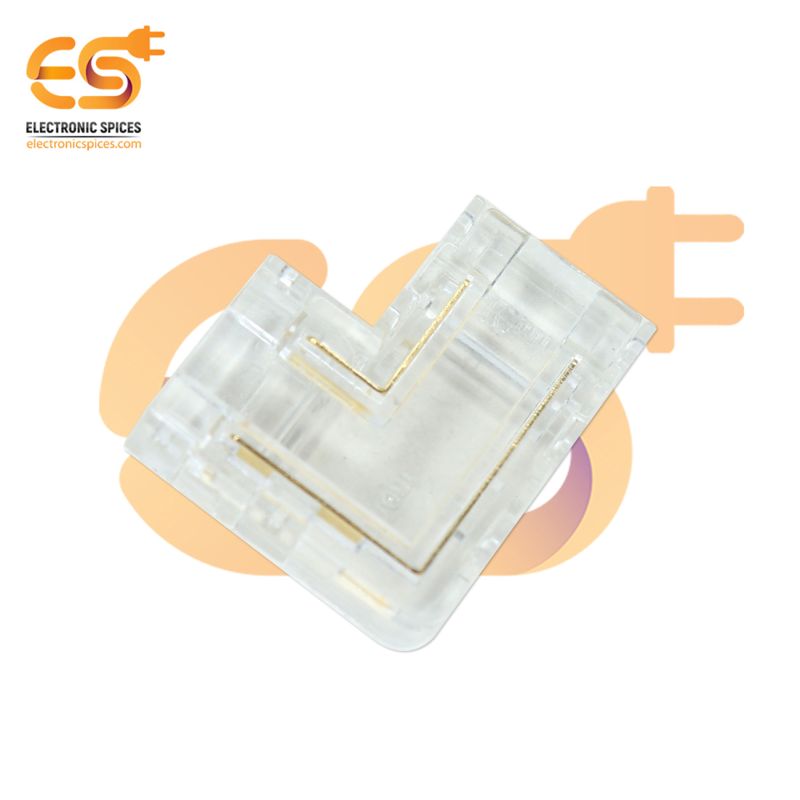 Buy L Shape Right Angle 10mm 2 Pin Corner For Led Strip | Electronicspices
