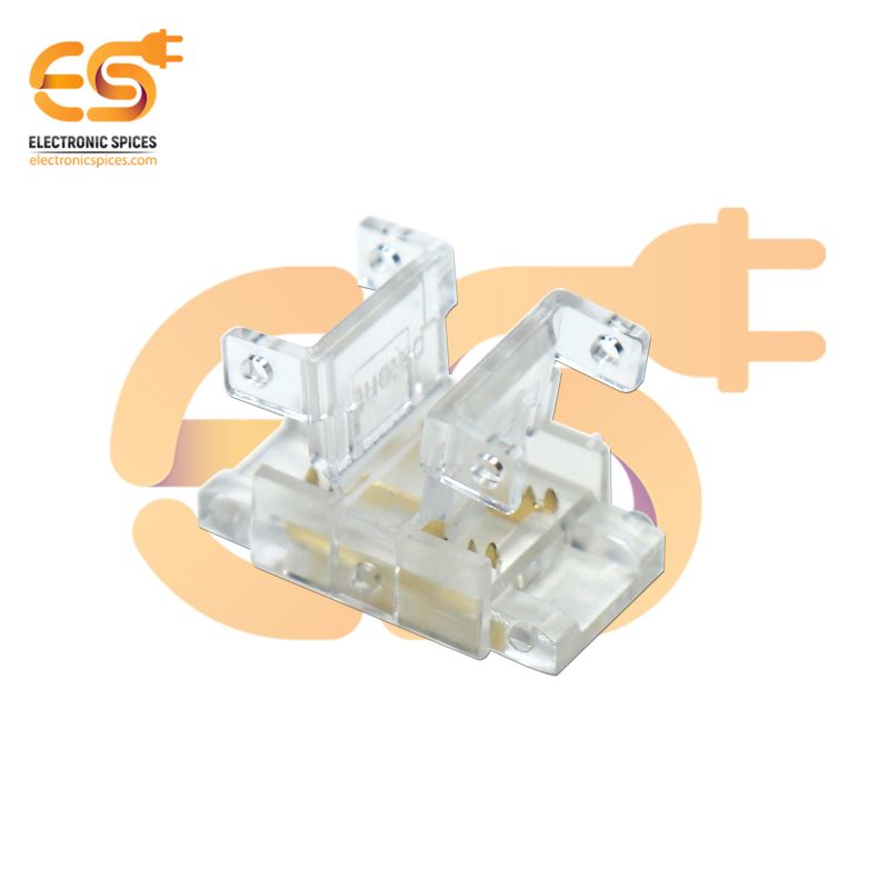 Buy 2 Pin 8mm Transparent Led Strip Connector | Electronicspices