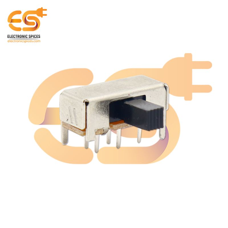 Buy DPDT 6 Pin L Shape Metal Panel Mount Plastic Handle Slide Switch ...