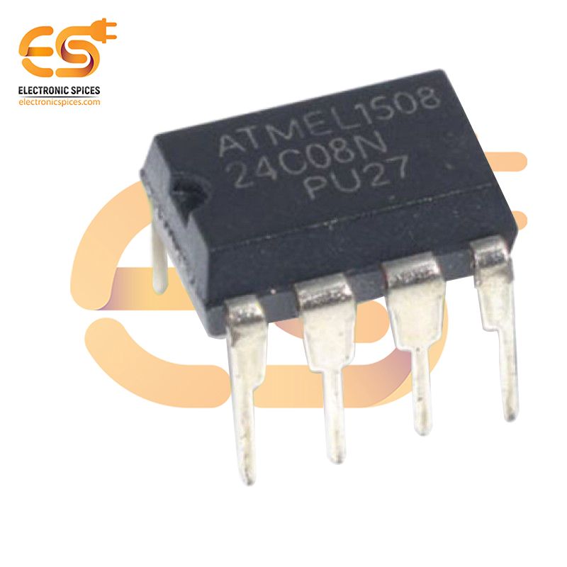 8K bit Serial I2C Bus EEPROM IC DIP-8 Package (24C08)