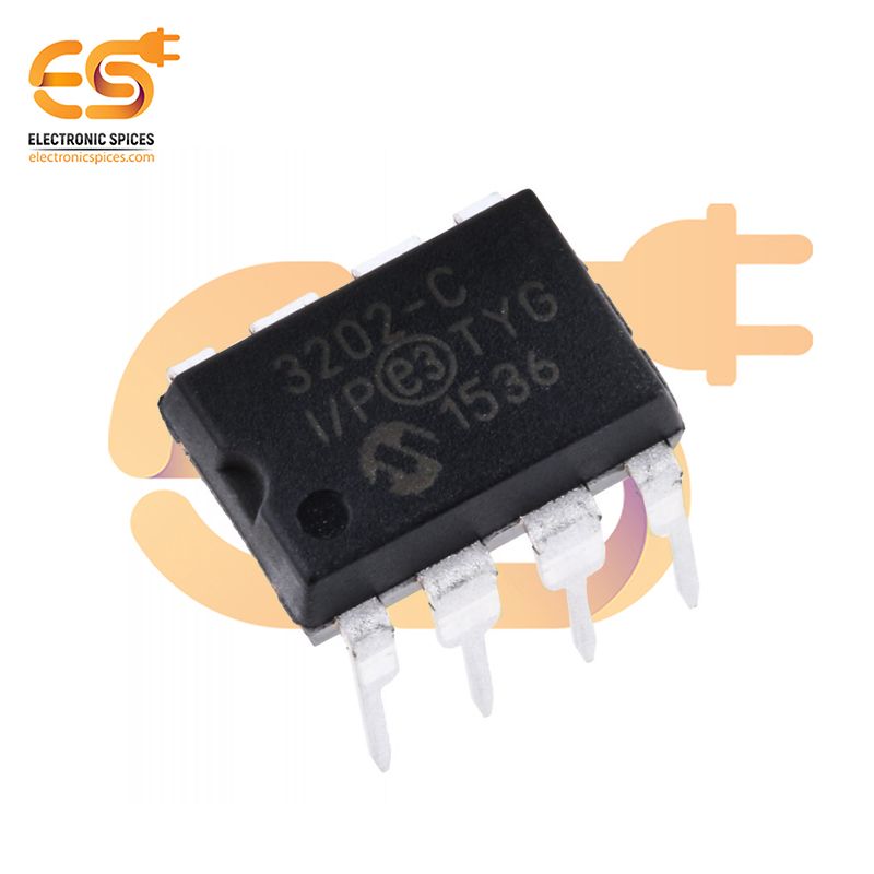 MCP3202 12-Bit Dual Channel A/D Converter (ADC) with SPI Interface IC ... MCP3202 12-Bit Dual Channel A/D Converter (ADC) with SPI Interface IC ...