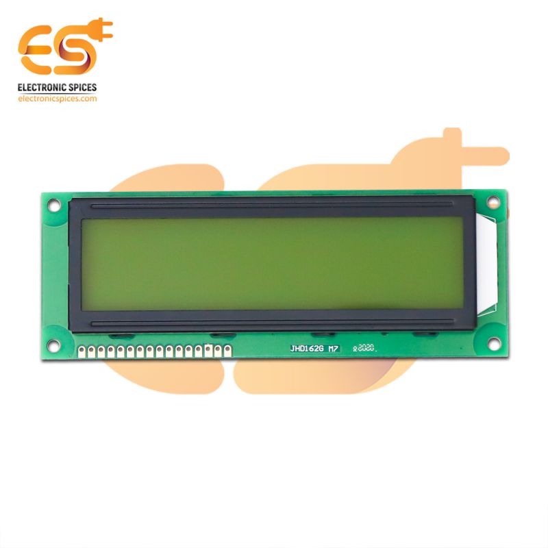 Buy 16 x 2 Yellow/Green color LCD display module (JHD162A)