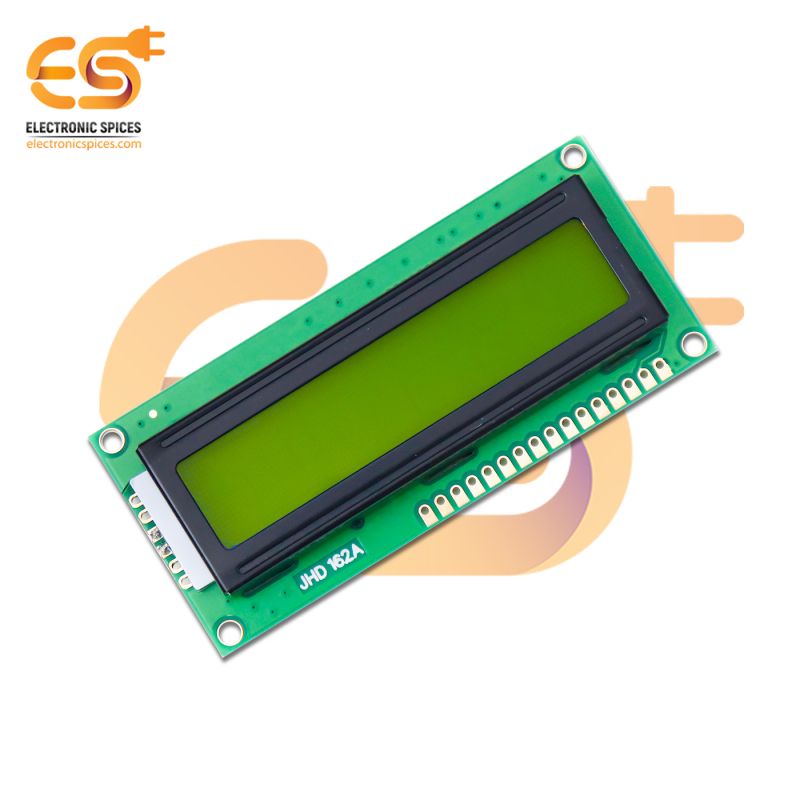 Buy 16 x 2 Yellow/Green color LCD display module (JHD162A)