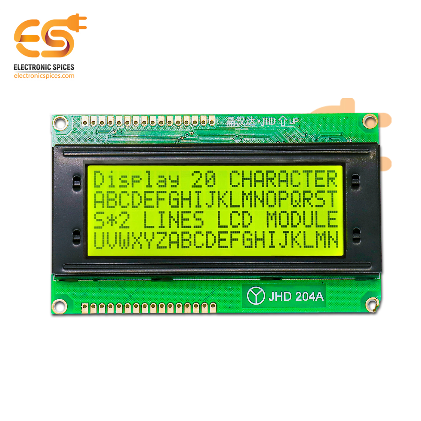 Buy 20 x 4 Yellow/Green color LCD display module (JHD204A)