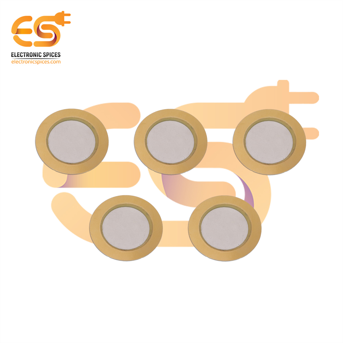 Buy 35 mm diameter Piezoelectric sensor plate pack of 5pcs