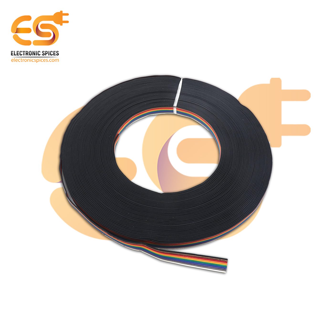 Buy Rainbow Color Flat Cable 10 way (2mtr) | Electronic Spices