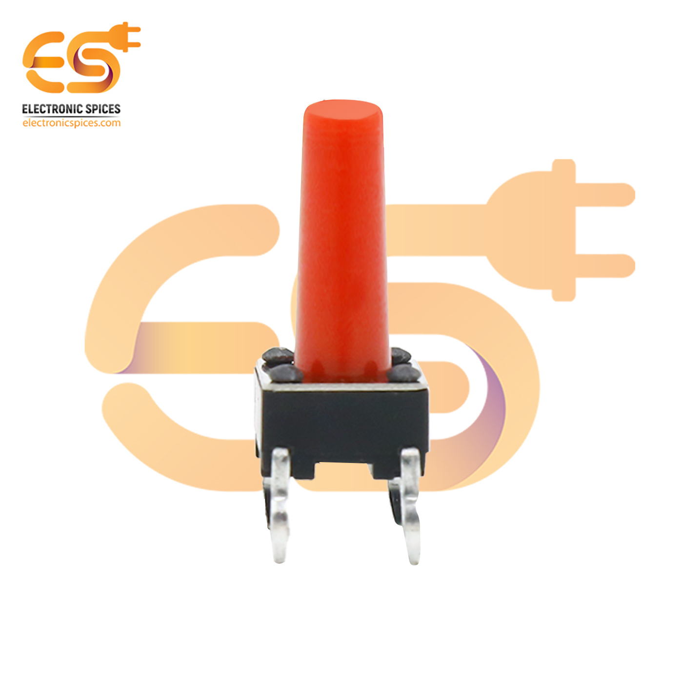 Buy 6 x 6 x 14mm Red color tactile momentary push button switch pack of ...