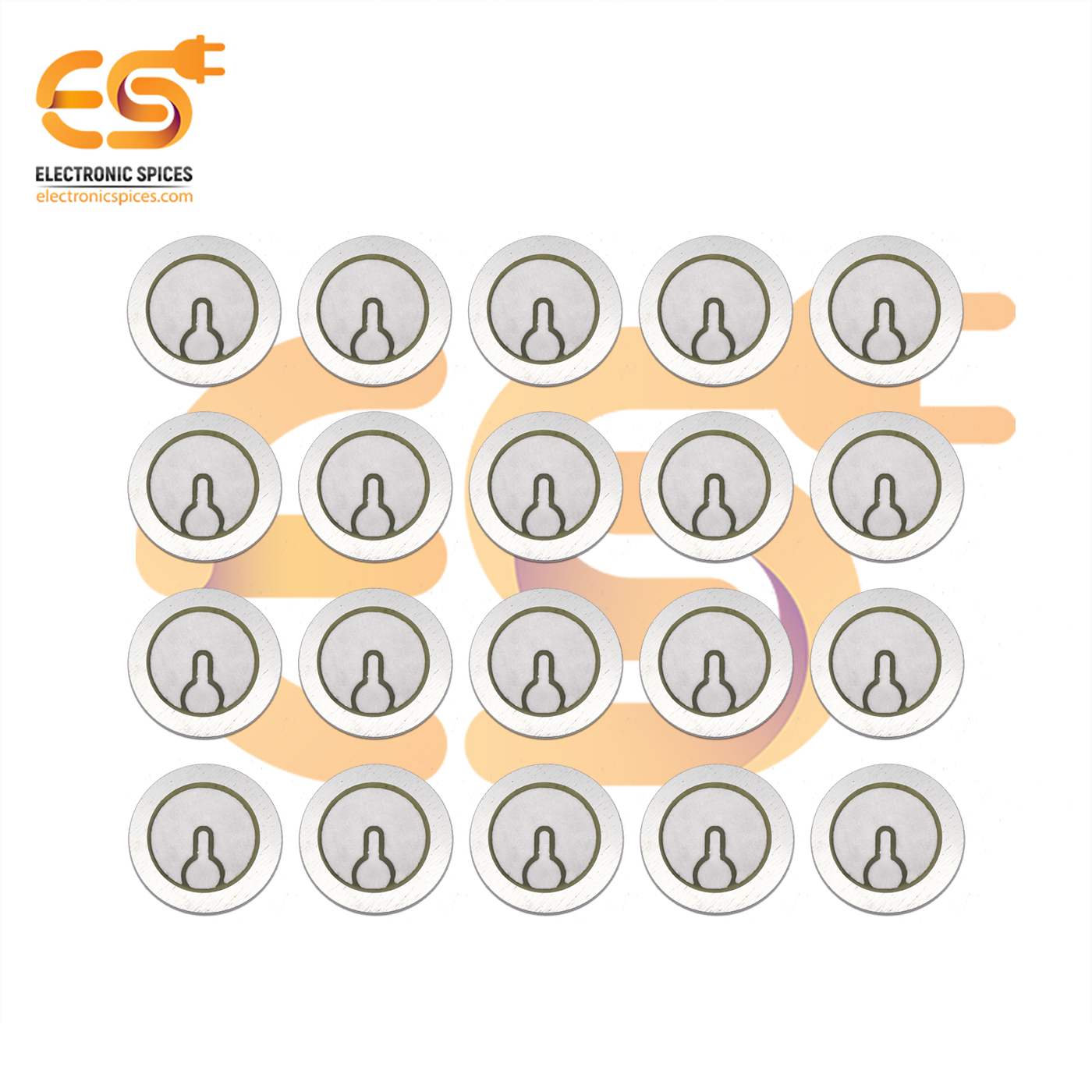 Buy 27 mm diameter Piezoelectric sensors plates pack