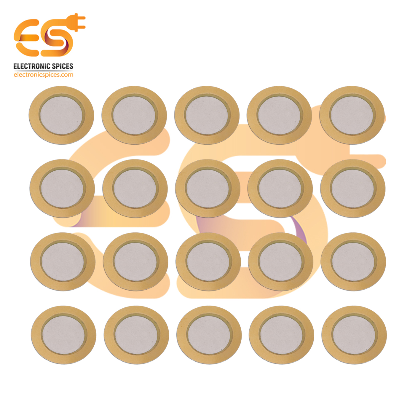 Buy 35 mm diameter Piezoelectric sensors plates pack