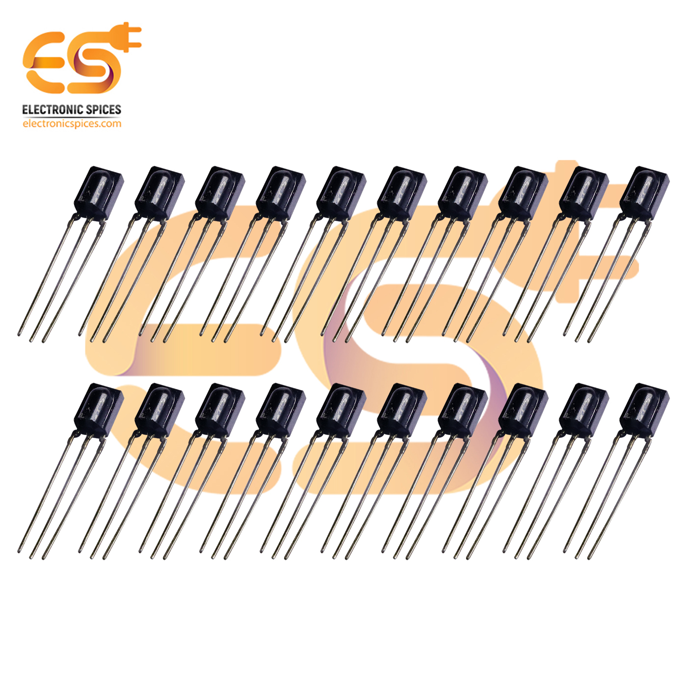 Buy TSOP38238 Infrared receivers 3 pins pack of 50pcs