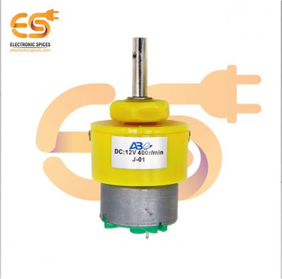 Buy 12V 100 rpm heavy duty geared DC motor (YELLOW)