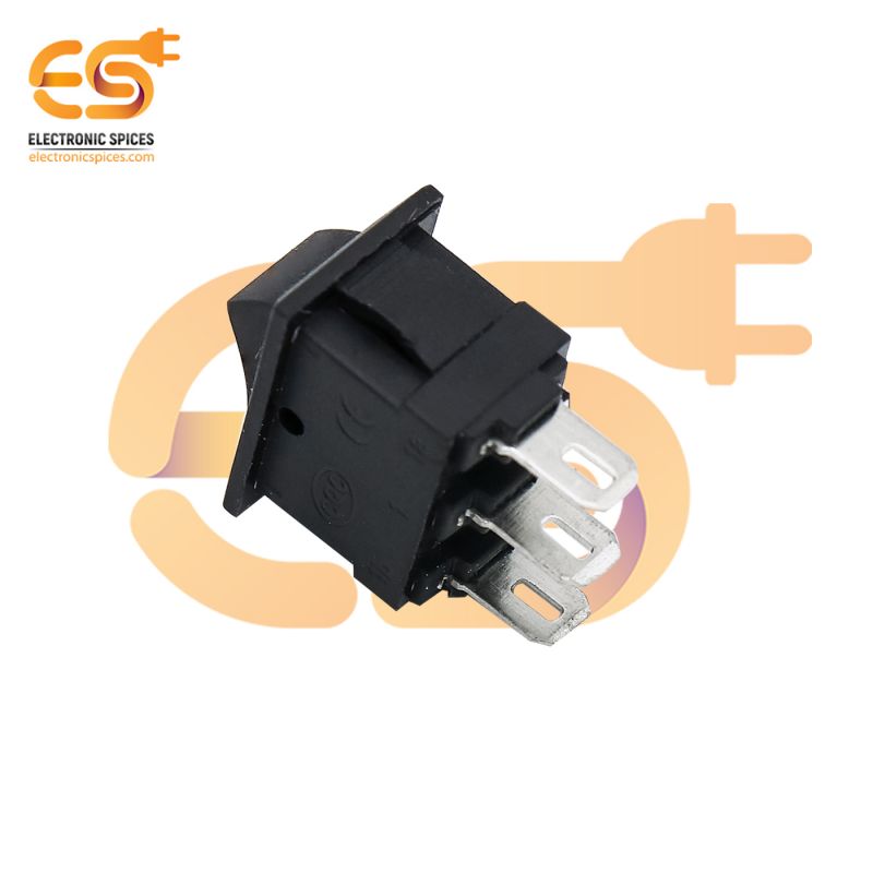Buy KCD11-101 3A 250V AC black color 3 pin SPDT mini plastic rocker ...