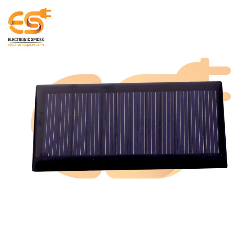 Buy 6V 60mAh rectangle shape polycrystalline mini solar panel pack of 1pcs