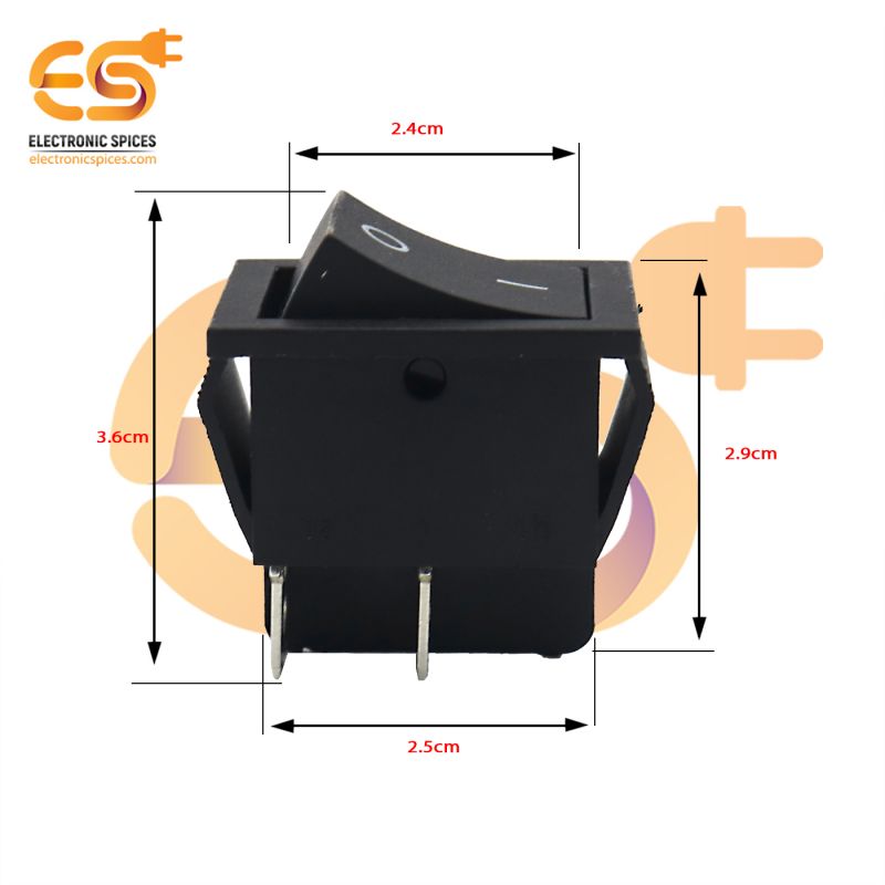 Buy KCD4 15A to 30A 250V black color 4 pins DPDT heavy duty plastic ...