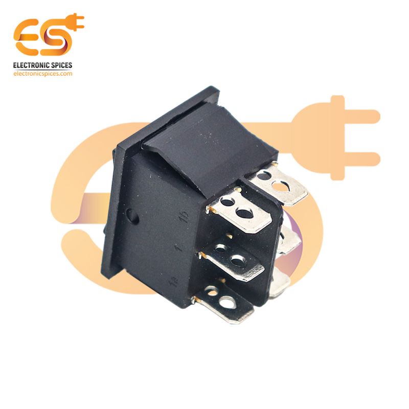 Buy KCD4 15A to 30A 250V black color 6 pins DPCO momentary Heavy duty ...