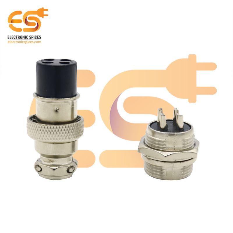 Buy GX16 4 pin 5A Male and Female aviation connector single pair