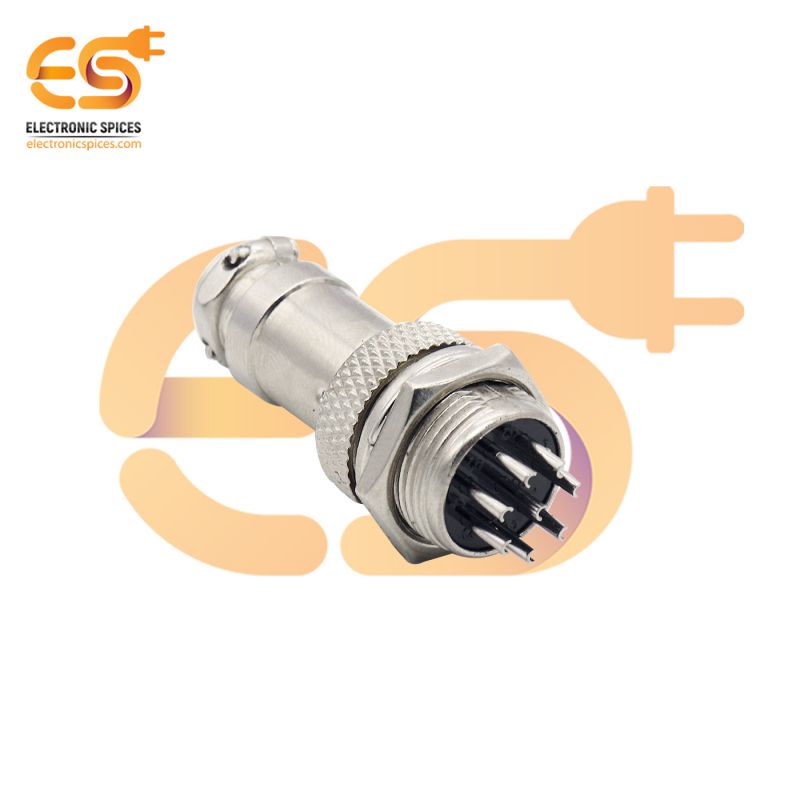 Buy GX16 8 pin 5A Male and Female metal aviation connectors pair of 5