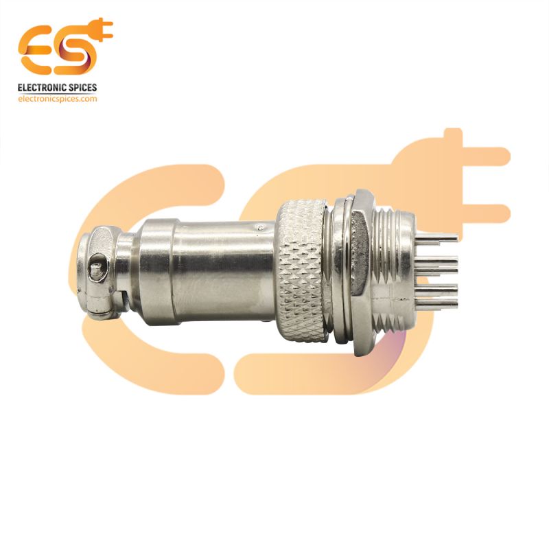 Buy GX16 8 pin 5A Male and Female metal aviation connectors pair of 5