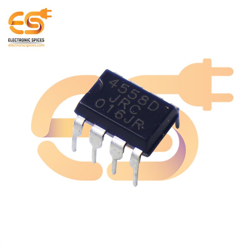Buy JRC4558D dual operational amplifier DIP 8 pins IC pack of 50pcs