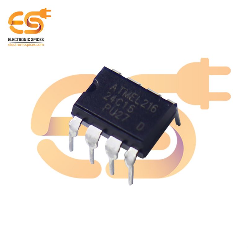 Buy 24C16 16K Bit 2 wire bus interface DIP 8 pins IC pack of 10pcs