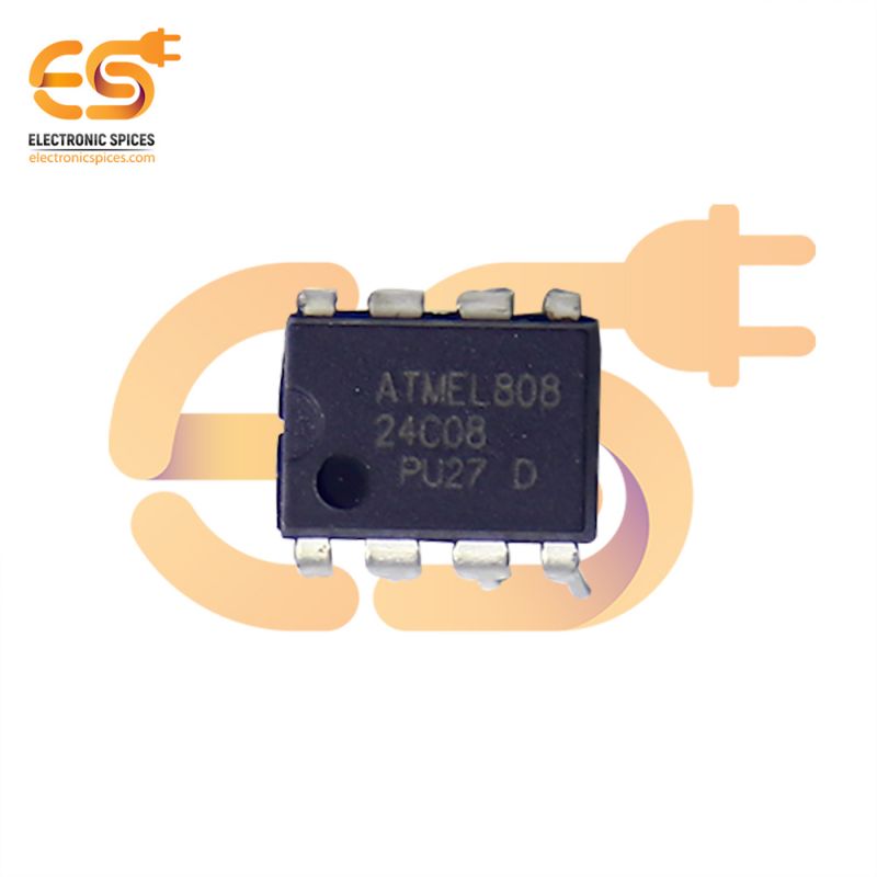 Buy 24C08 8K Bit 2 wire bus interface serial DIP 8 pin IC pack of 2pcs