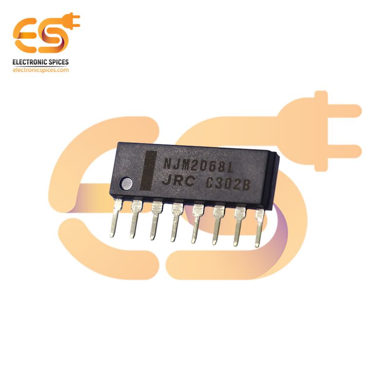 Buy NJM2068L dual operation amplifier SIP 8 pins IC pack of 50pcs
