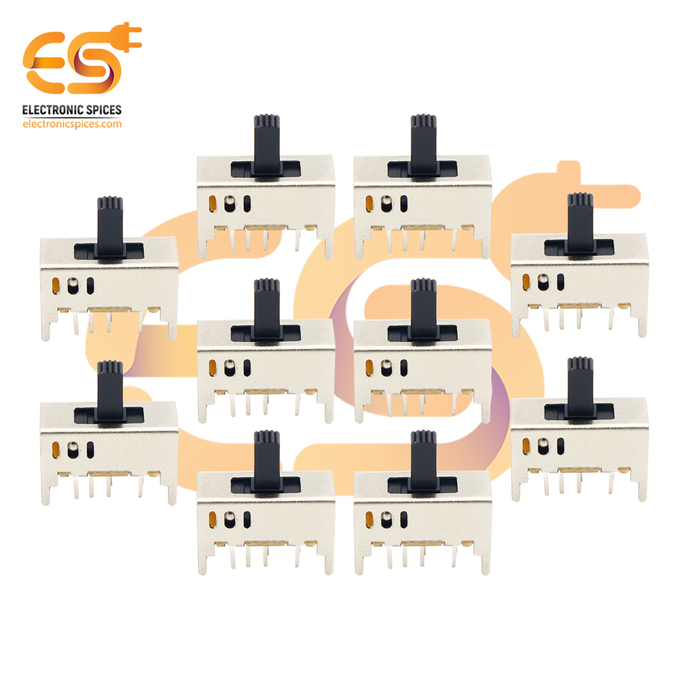 Buy SS23D03 0.3A 30V DP3T 8 pin slide switches pack of 20pcs