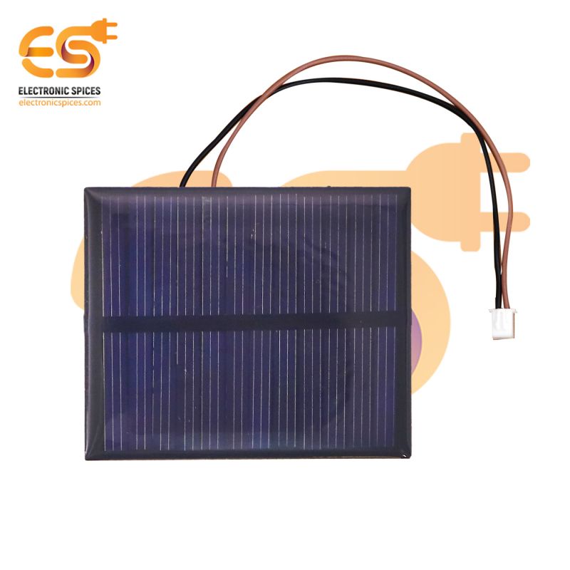 Buy 60mm x 50mm rectangle shape mini solar panels with JST connectors