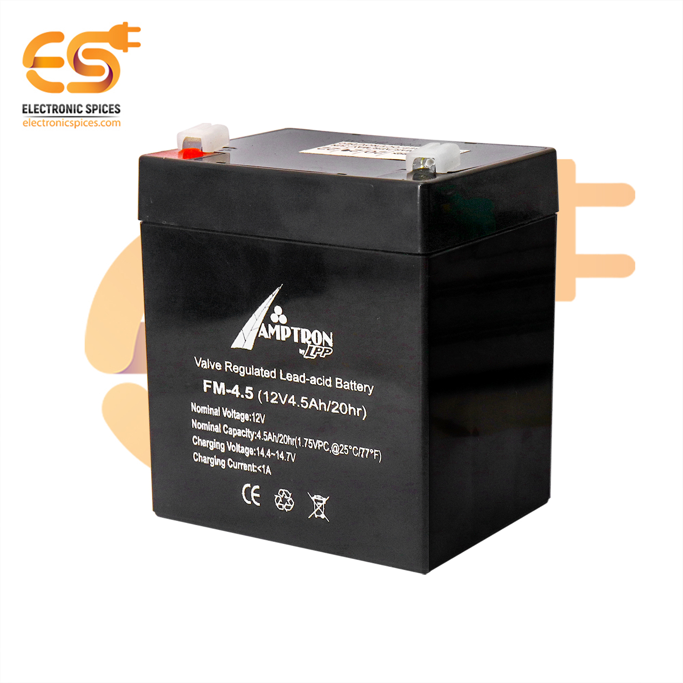 Buy 12V 4.5A Rechargeable valve regulated lead acid battery