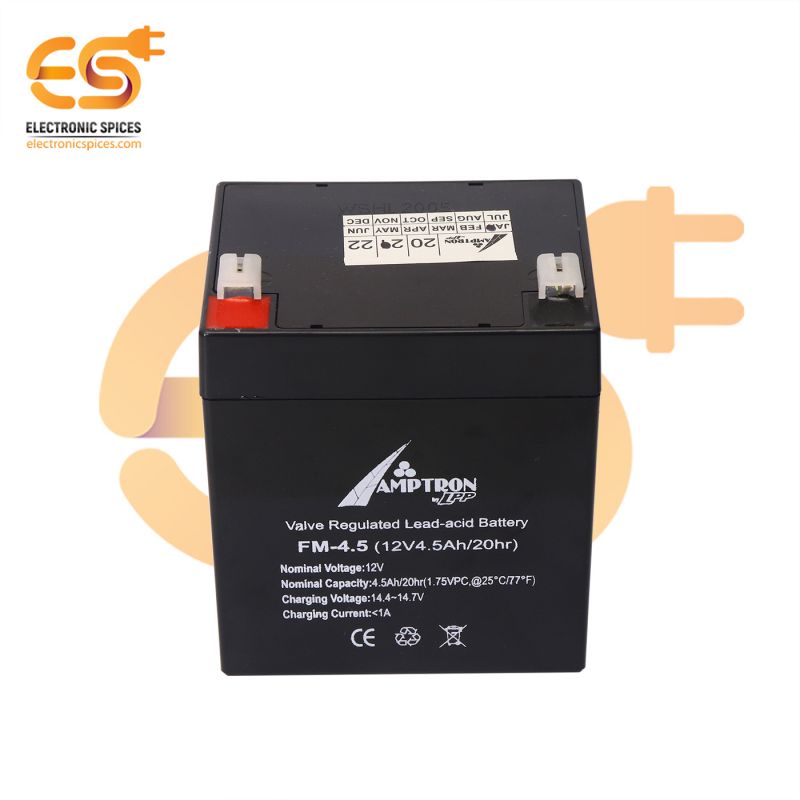 Buy 12V 4.5A Rechargeable valve regulated lead acid battery