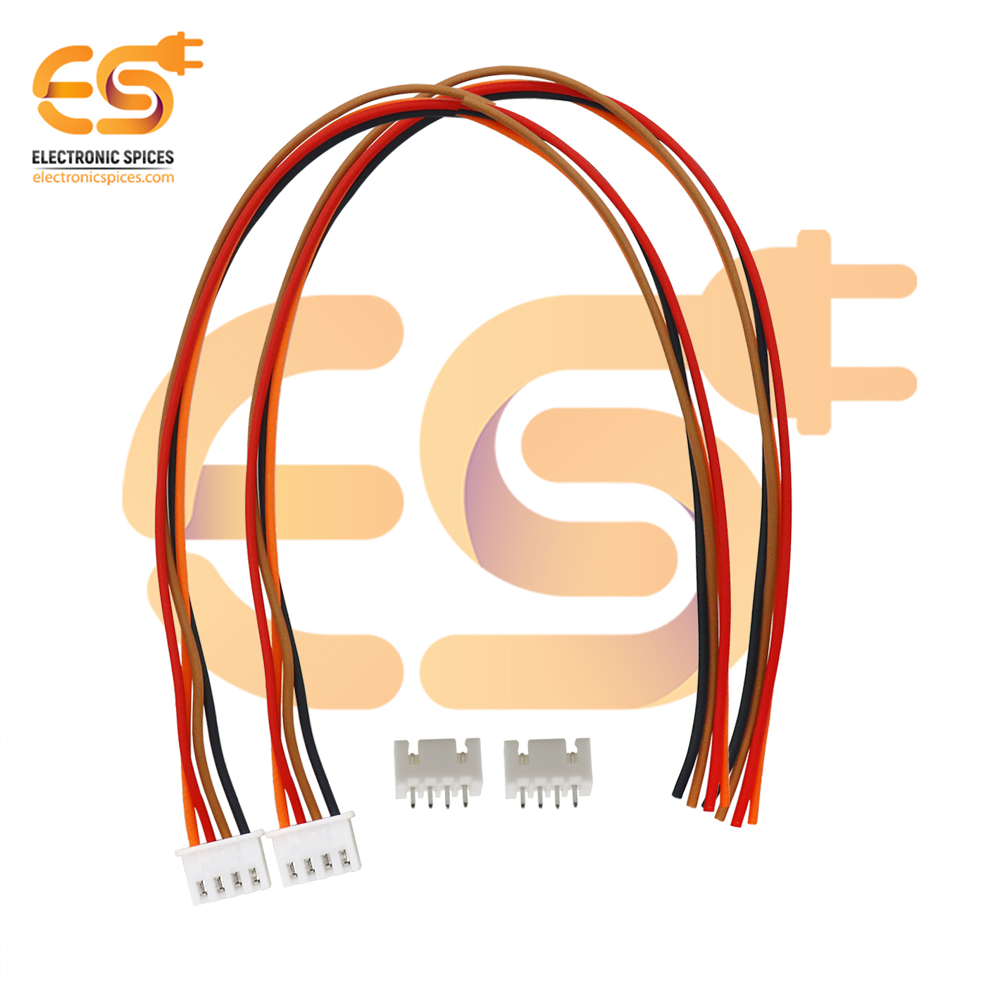 Buy 4 pin XH JST wire connector 2.5mm pitch male and female pair 2515 ...