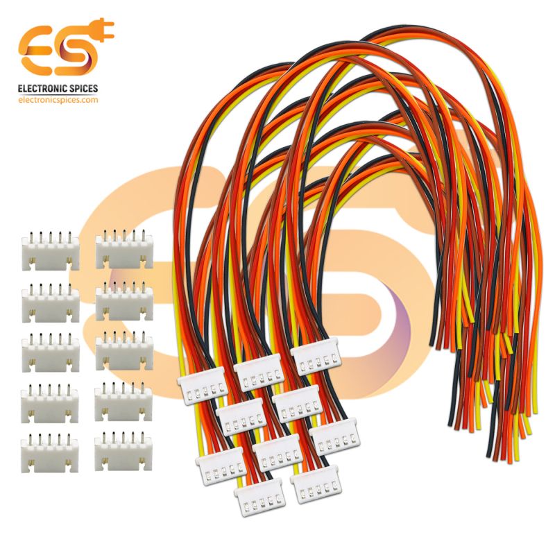 Buy 5 pin XH JST wire connectors 2.5mm pitch male and female pairs 2515