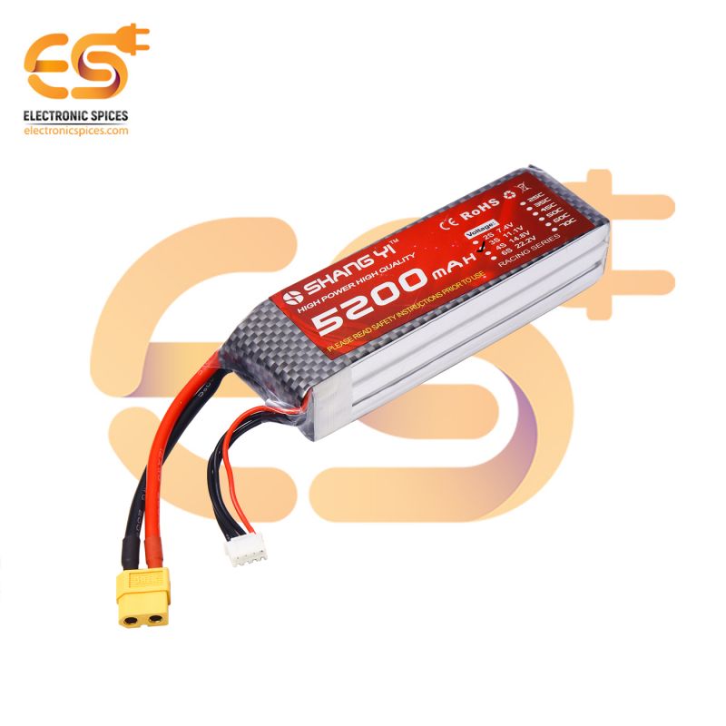 Buy 5200mAh 3S 11.1V Lithium polymer (LiPo) rechargeable battery with ...
