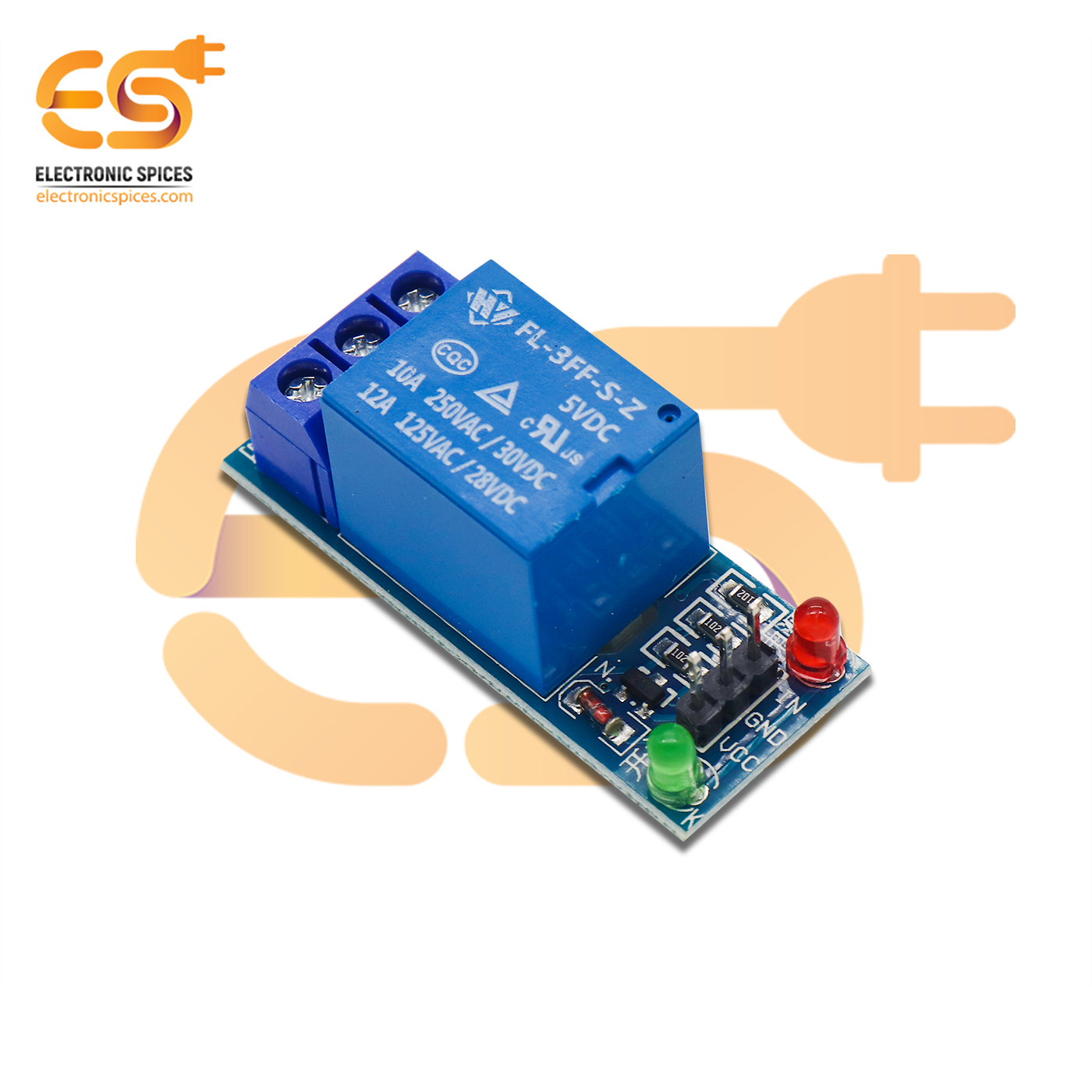 Buy 5V 1 channel relay module compatible with 5V microcontroller