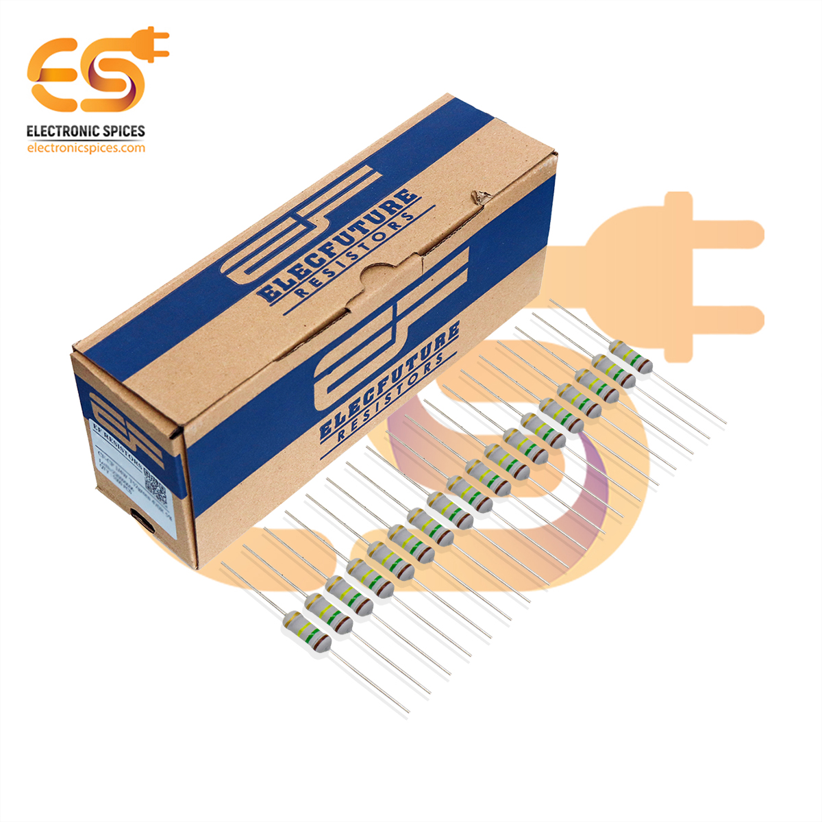 Buy 150K ohm ( Ω ) 1 watts carbon film resistors box of 1000pcs