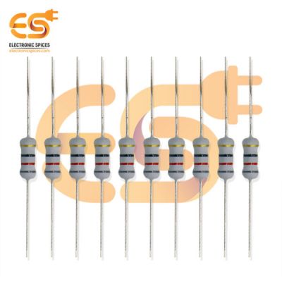 20 Pcs 82 Ohm (Ω) 1 Watt ±5% Tolerance 82 MR Ω ohm MF Through Hole ...