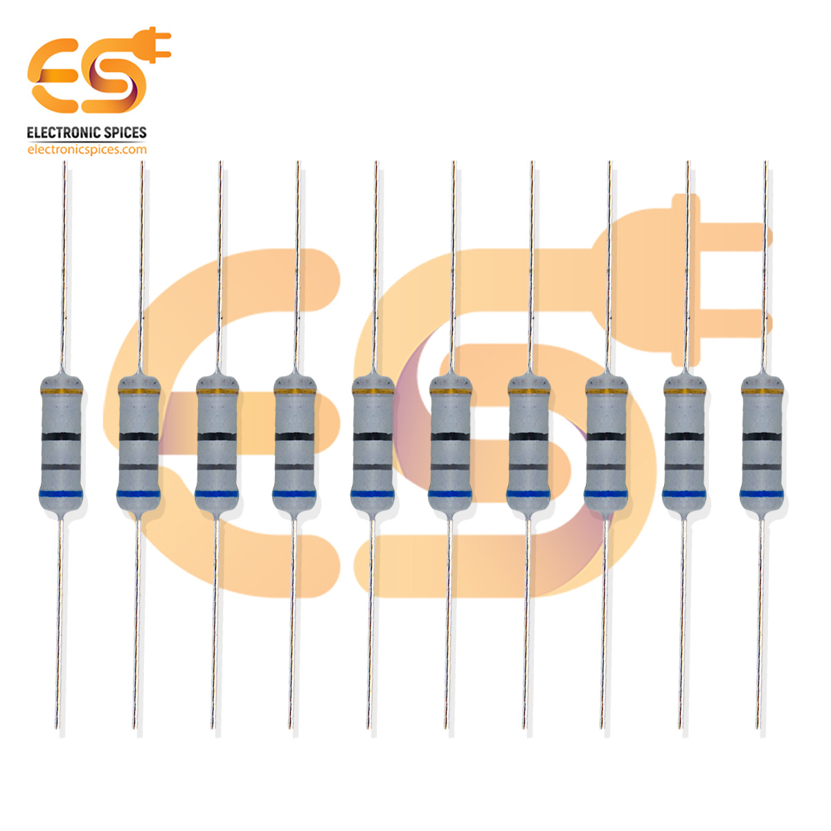 Buy 68 ohm ( Ω ) 2 watt carbon film resistor pack of 20pcs