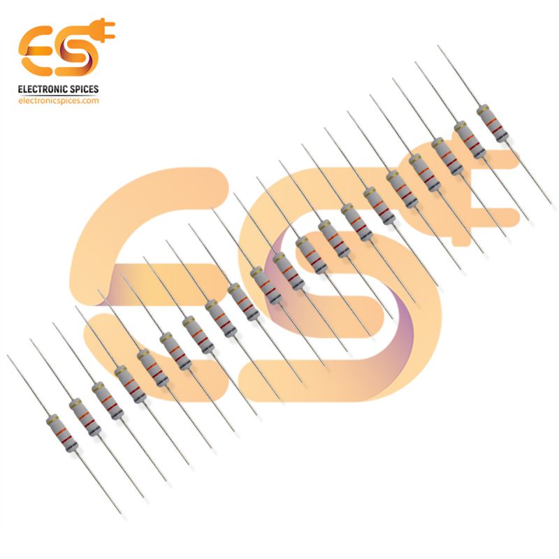 Buy 82K ohm 2 watt carbon film resistors pack of 100pcs