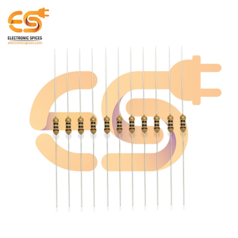 Buy 10 ohm ( Ω ) 1/4 watt carbon film resistor pack of 50 pcs