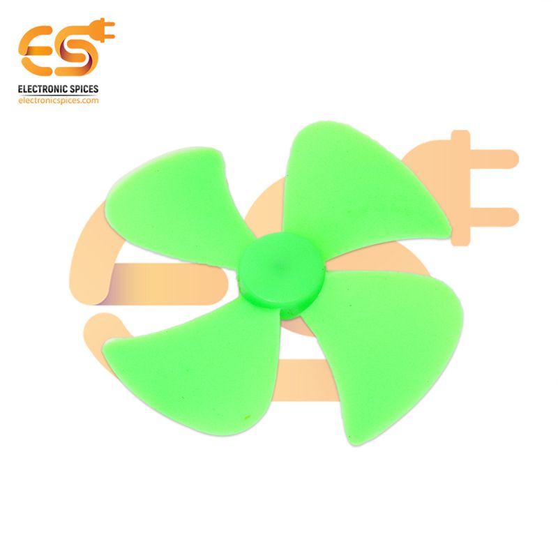 Buy 80mm diameter 4 blade nylon fan propeller for CCW DC motors pack of ...