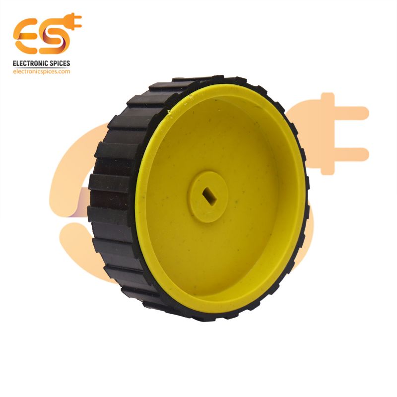 Buy 70mm x 17mm Hard plastic build DIY project wheel pack of 4pcs