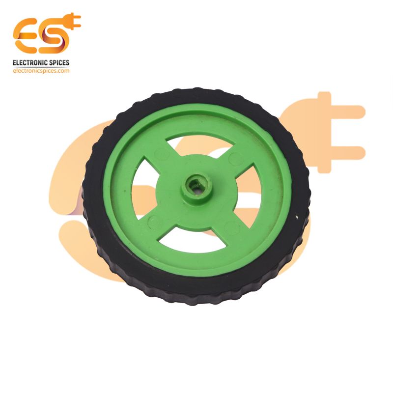 Buy 75mm x 8mm Hard plastic build DIY project wheel pack of 4pcs