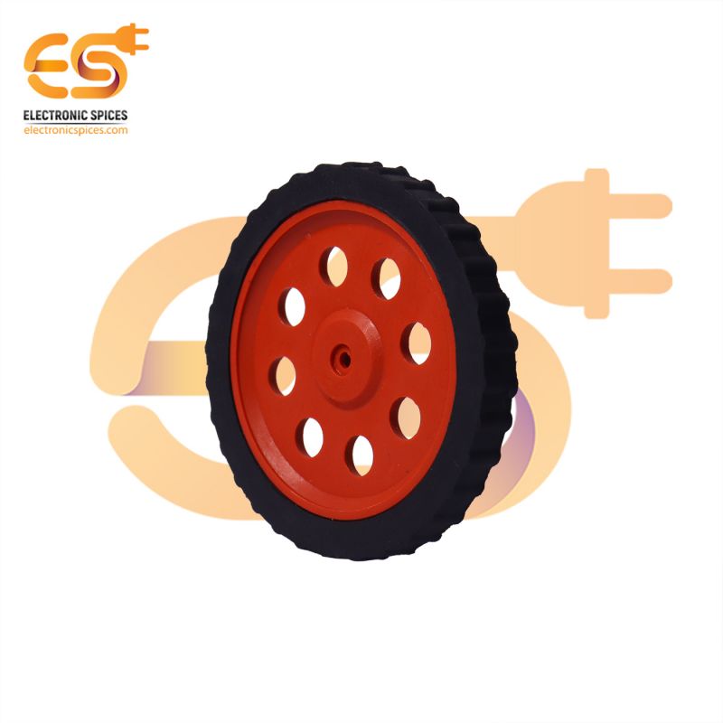 Buy 75mm x 8mm Hard plastic build DIY project wheels pack of 10pcs